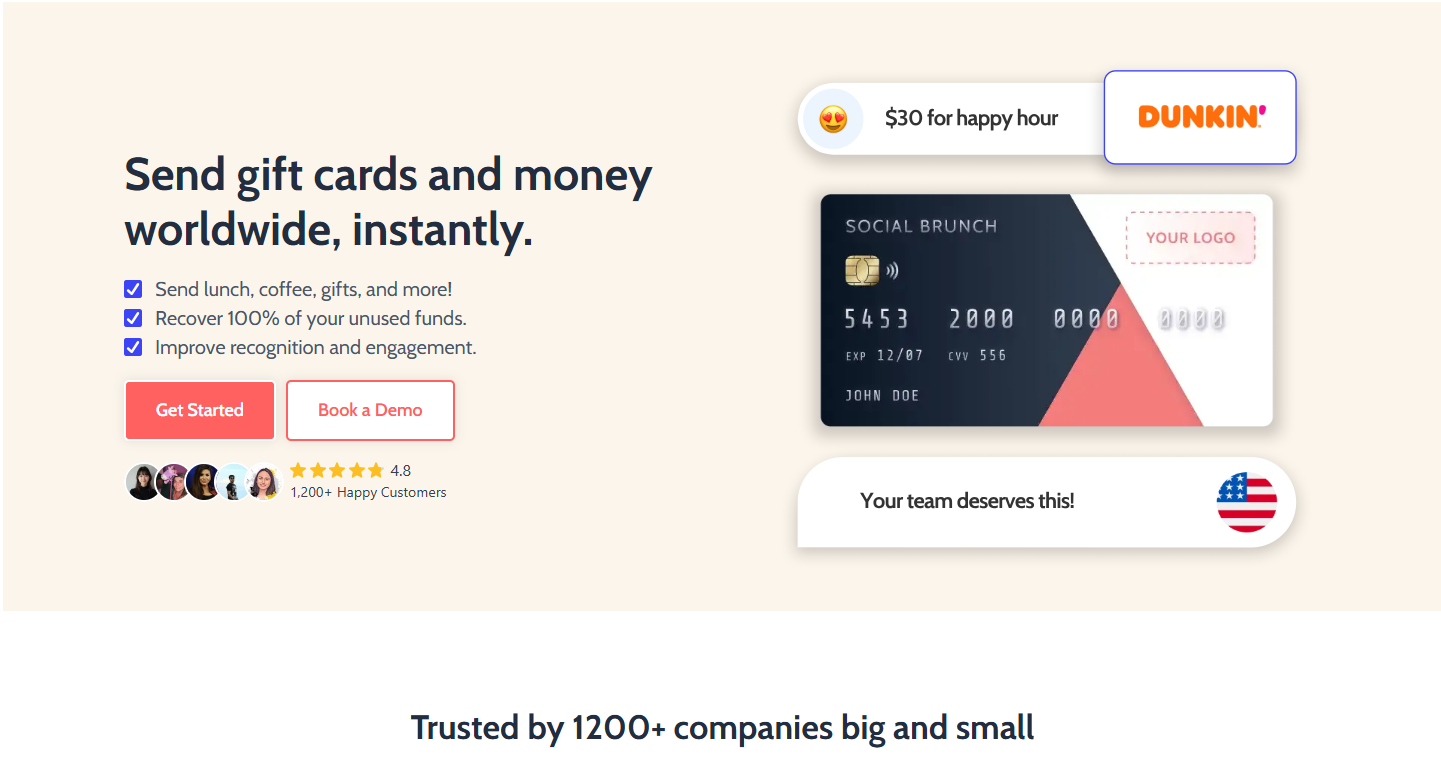 The Top 7 Virtual Gift Card Platforms for Remote Teams | Hoppier